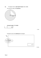 Circles - Levelled SATs questions | Teaching Resources