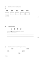 Place Value - Levelled SATs questions | Teaching Resources