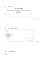 Multiplication - Levelled SATs questions | Teaching Resources