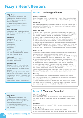 Heart Beaters Lesson Plans | Teaching Resources