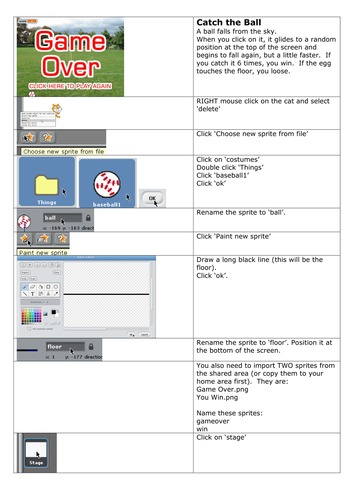 Intermediate Scratch Tutorials/Worksheets for KS3 | Teaching Resources