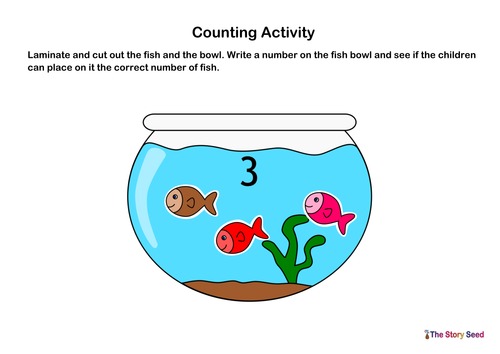 Fishing Game - Match Numeral & Quantity | Teaching Resources