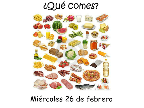 Que comes - comida y bebida | Teaching Resources