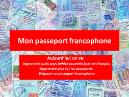 Francophone Passport | Teaching Resources