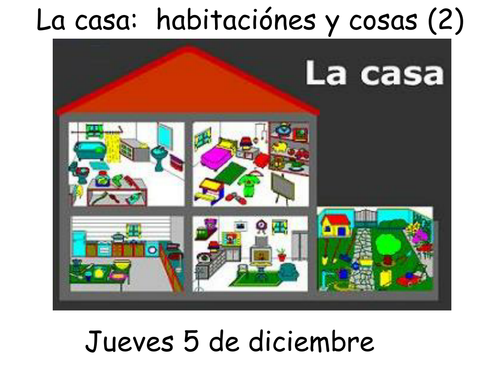 La Casa - habitaciones | Teaching Resources