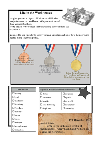 Industrial Revolution 9 - Workhouse Assessment | Teaching Resources