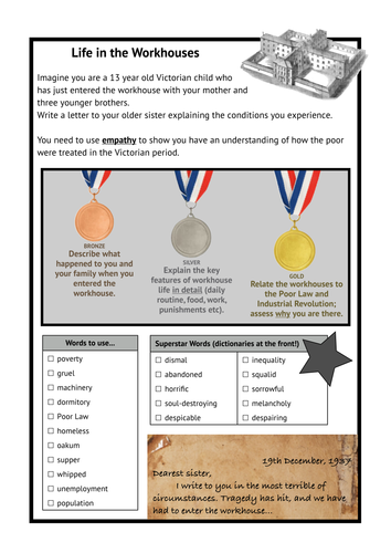 Industrial Revolution 9 - Workhouse Assessment | Teaching Resources