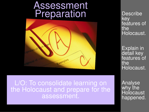 Holocaust SOL - 12. Assessment | Teaching Resources