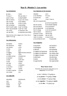 KS3 French Module Vocab Lists | Teaching Resources