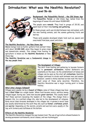 Introduction to the Neolithic Revolution | Teaching Resources