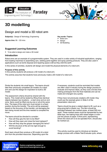 3D modelling | Teaching Resources