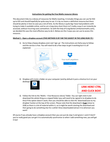 Maths - Free Resource Library by Owen134866 - Teaching Resources - TES