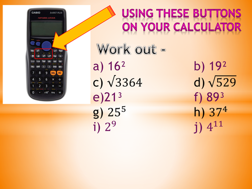 Calculator Starters | Teaching Resources