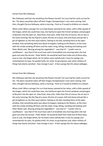 Stream of Consciousness Writing Exercise | Teaching Resources