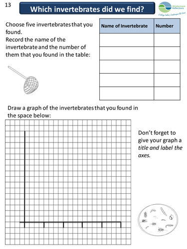 Graphing the Pond Dipping results | Teaching Resources