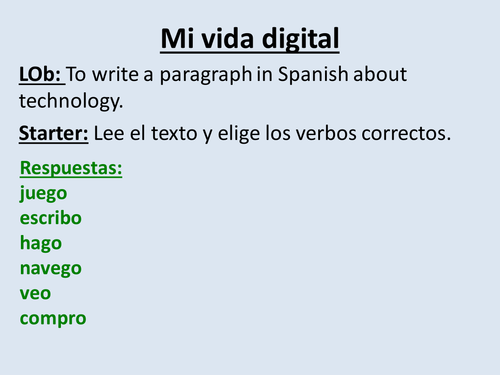 Mi ordenador / Mi vida digital - Mira3Rojo - Mod 1 | Teaching Resources