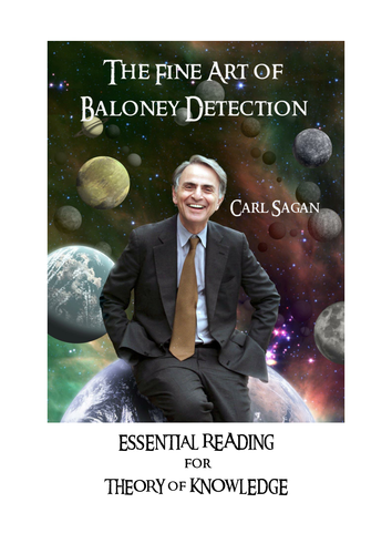 Carl Sagan's Fine Art of Baloney Detection | Teaching Resources
