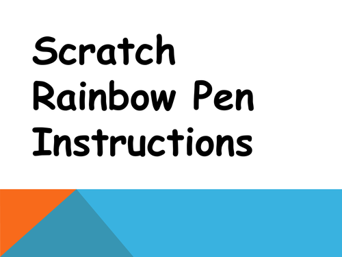 Scratch - Rainbow Pens | Teaching Resources