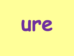Phonics ure phoneme | Teaching Resources