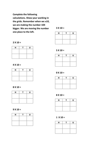 Multiplying and dividing by 10 | Teaching Resources