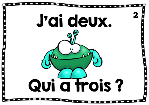 FRENCH NUMBERS 0-31 I HAVE, WHO HAS FREEBIE | Teaching Resources
