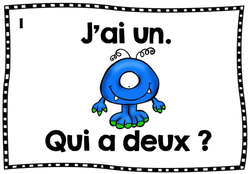 FRENCH NUMBERS 0-31 I HAVE, WHO HAS FREEBIE | Teaching Resources