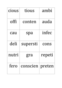 -cious and -tious endings by skecksi - UK Teaching Resources - TES