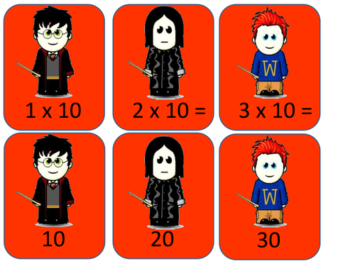 Harry Potter Multiplication Matching Cards | Teaching Resources