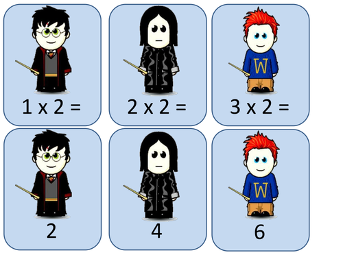 Harry Potter Multiplication Matching Cards | Teaching Resources