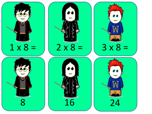 Harry Potter Multiplication Matching Cards | Teaching Resources