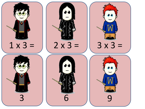 Harry Potter Multiplication Matching Cards | Teaching Resources