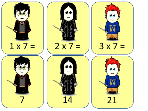 Harry Potter Multiplication Matching Cards | Teaching Resources