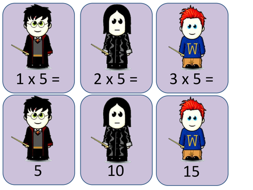 Harry Potter Multiplication Matching Cards | Teaching Resources