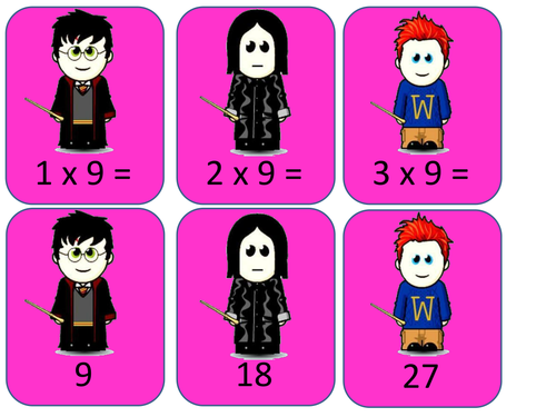 Harry Potter Multiplication Matching Cards | Teaching Resources