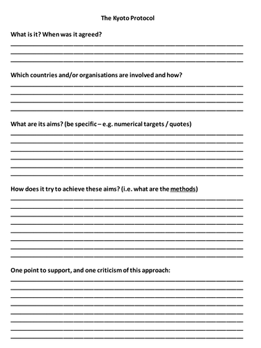 Environmental Change & Sustainability Unit Y11 | Teaching Resources