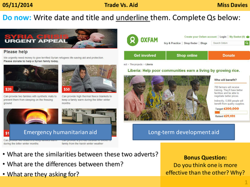 Global Community - UN, Trade Vs Aid, ICC | Teaching Resources