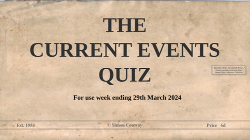 Fun weekly news quiz - updated every school week | Teaching Resources