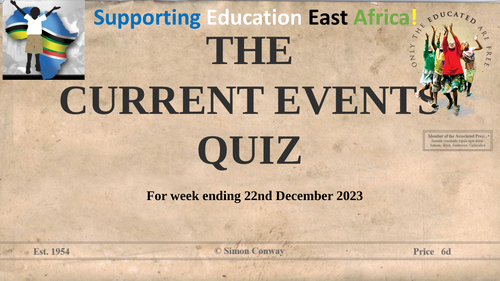 Fun weekly news quiz - updated every school week | Teaching Resources