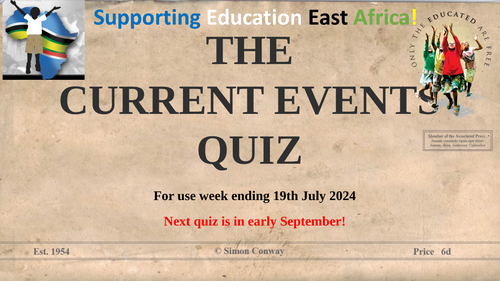 Fun weekly news quiz - updated every school week | Teaching Resources