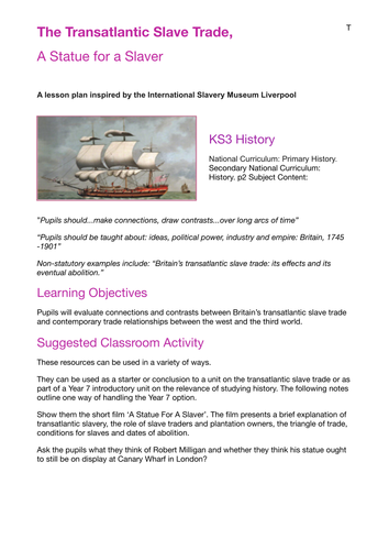 Transatlantic Slave Traders and Modern Slavery | Teaching Resources