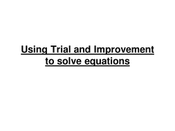 Trial and improvement | Teaching Resources
