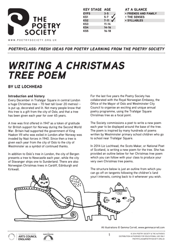 Writing a Christmas Tree poem | Teaching Resources