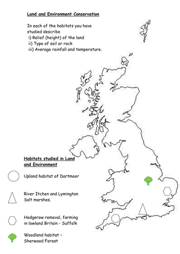 UK habitats and conservation issues | Teaching Resources