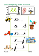 Phase 3 long vowels: ai, ee, igh, oa, oo. Table/group cards | Teaching ...