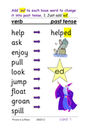 Phase 6: past tense '-ed' suffix, 4 different spelling rules for this ...