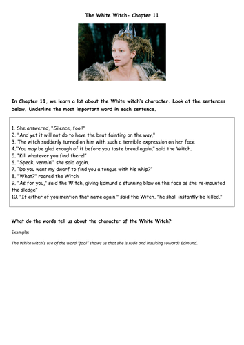 'The Lion. the Witch and the Wardrobe' | Teaching Resources