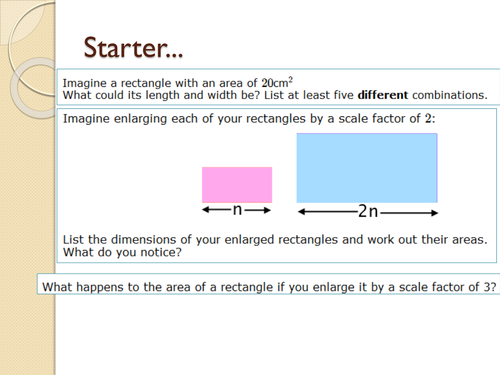 KS4 - Transformations - Enlargements | Teaching Resources