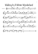 Band Arrangement - Walking in a Winter Wonderland | Teaching Resources