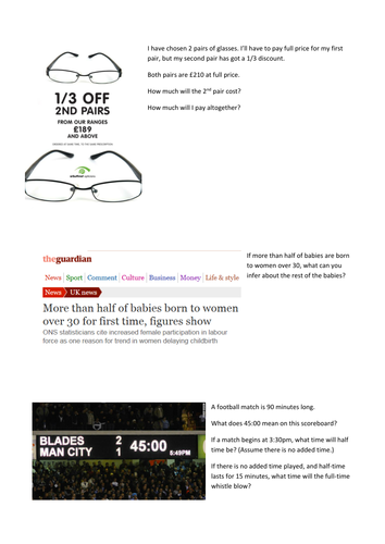 fractions-in-real-life-teaching-resources