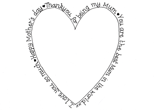 Mother's Day hand-print heart card by RachelGrafton - Teaching ...